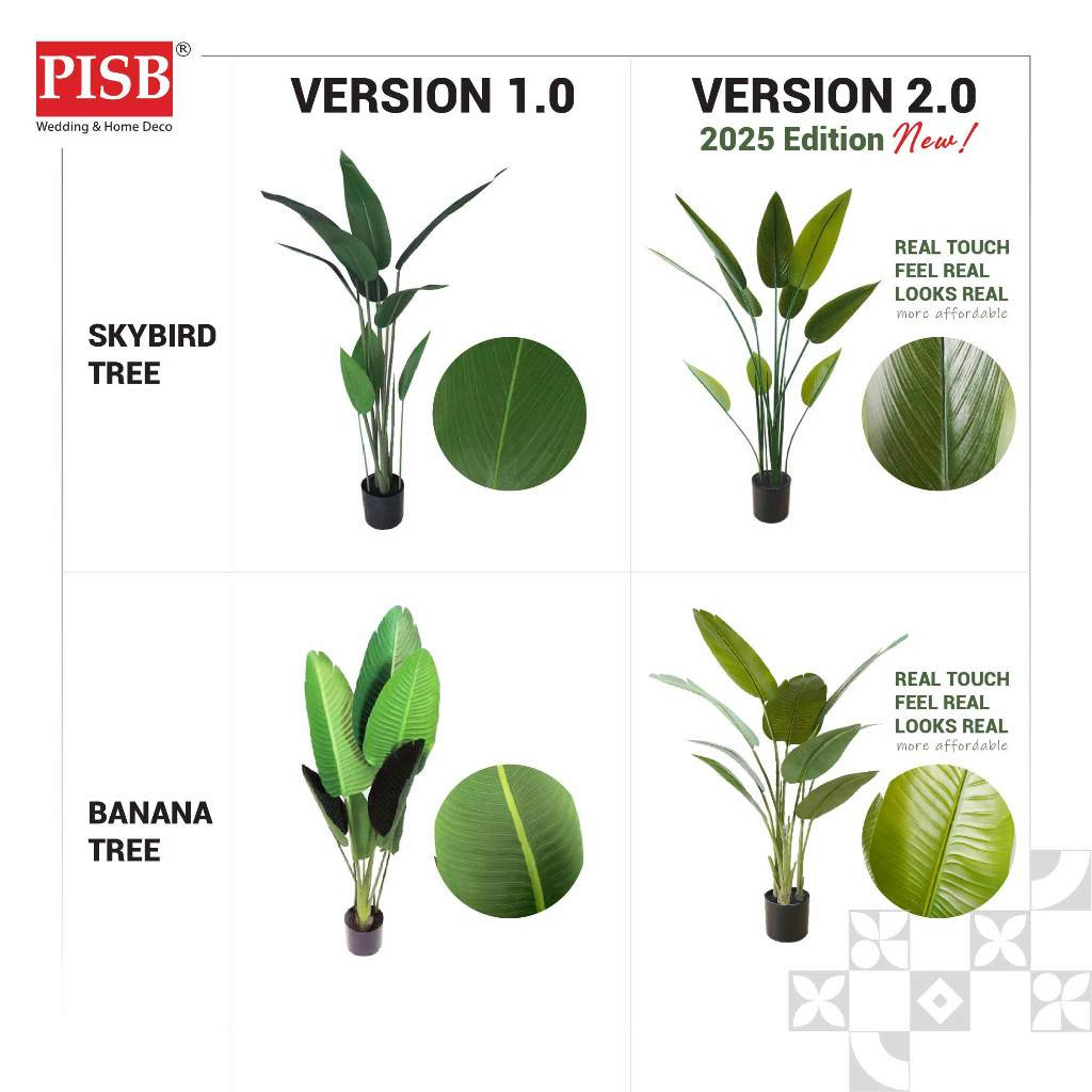 2121-27 3D Premium Skybird Tree Banana Tree Pokok Hiasan Viral Pokok ...