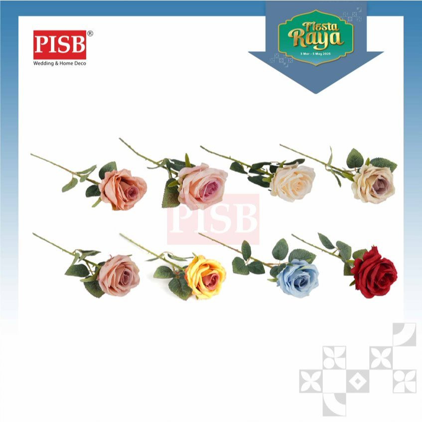 2230 50CM Korean Rose Spray Artificial Flower Bunga Hiasan Bunga Dulang ...